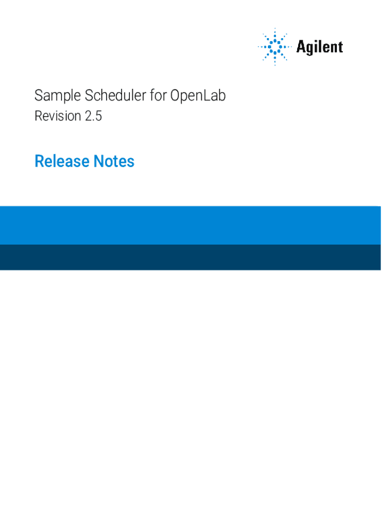 Fillable Online Lab Sample Management - Sample Scheduler for ...