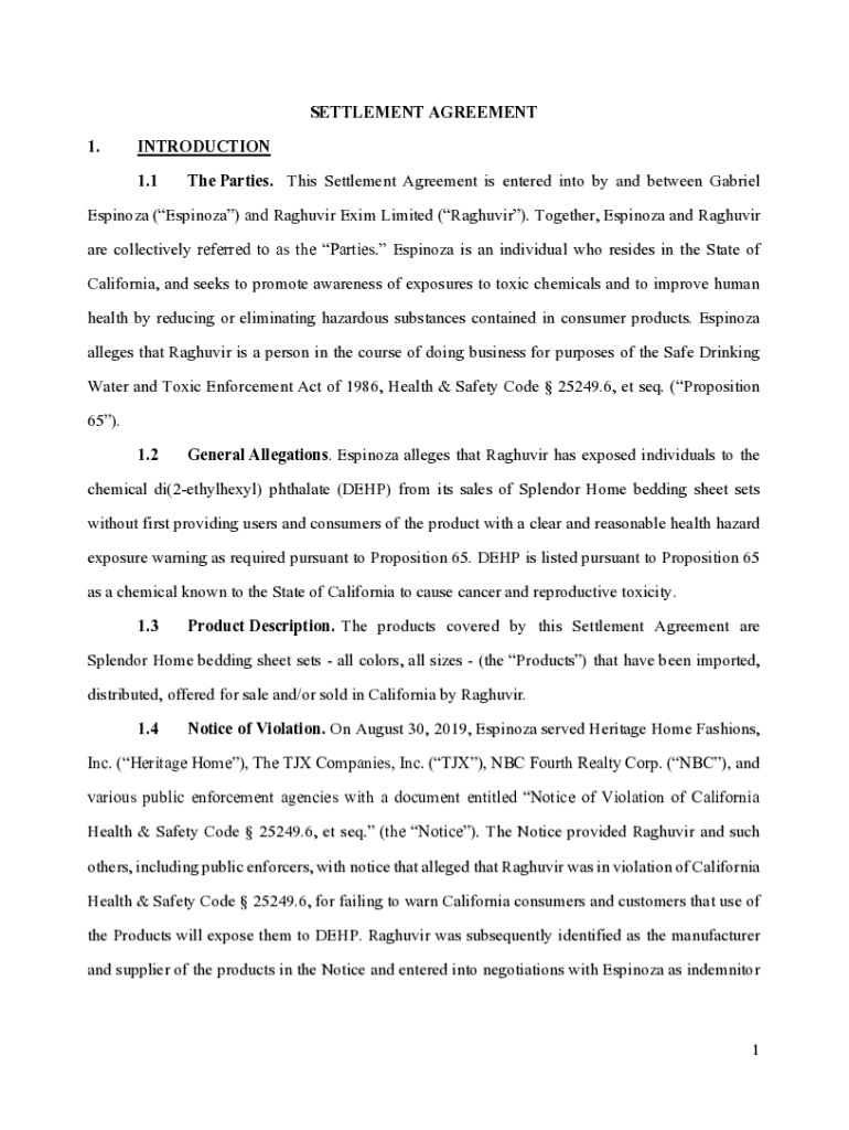 Fillable Online oag ca oag.ca.gov prop65 annual-settlement ...