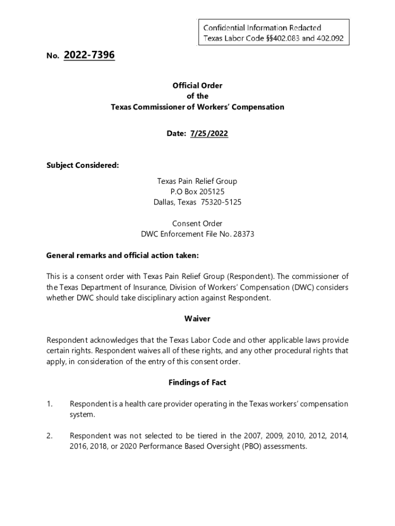 Fillable Online Information Redacted Texas Labor Code 402.083 and 402. ...