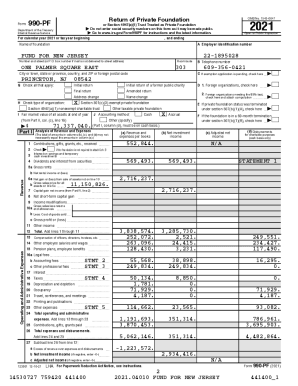Fillable Online 2020 Form 990-PF - IRS tax formsReturn of Organization Exempt From Income Tax ...