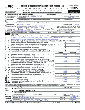 Fillable Online Return of Organization Exempt From Income Tax Under ...