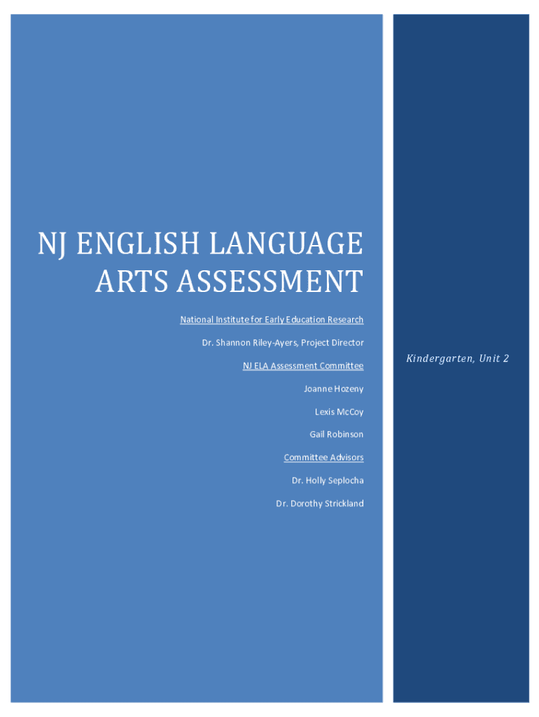 Fillable Online New Jersey Model Curriculum Grade 4, End of Unit ...