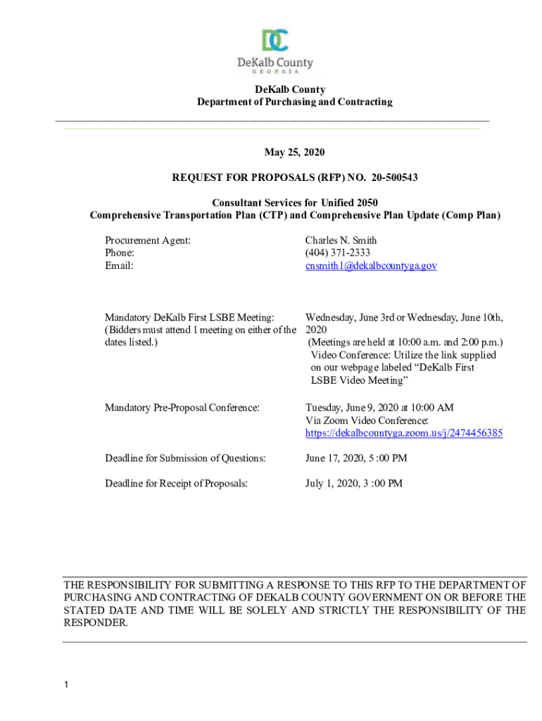 Fillable Online STANDARD RFP FORMAT - BidNet Fax Email Print - pdfFiller