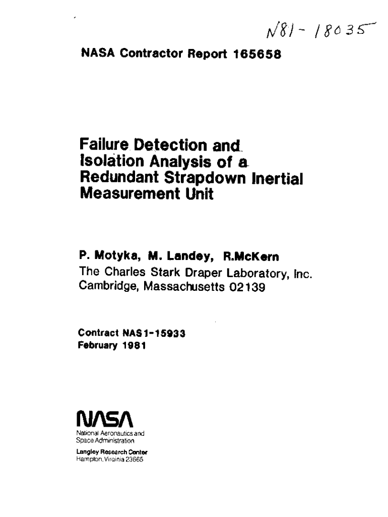 Fillable Online ntrs nasa flight test results of failure detection and ... Fillable Online ntrs nasa flight test results of failure detection and ...