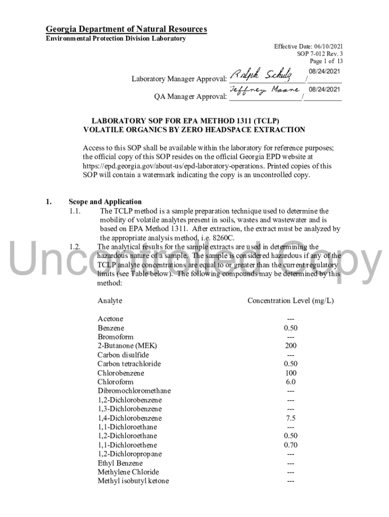 Fillable Online Environmental Protection DivisionEPA Guidance Documents ...