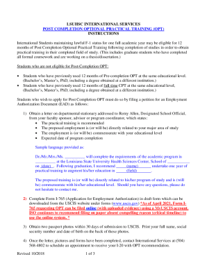 Fillable Online Immigration Documents and Terms - LSU Health Sciences ...