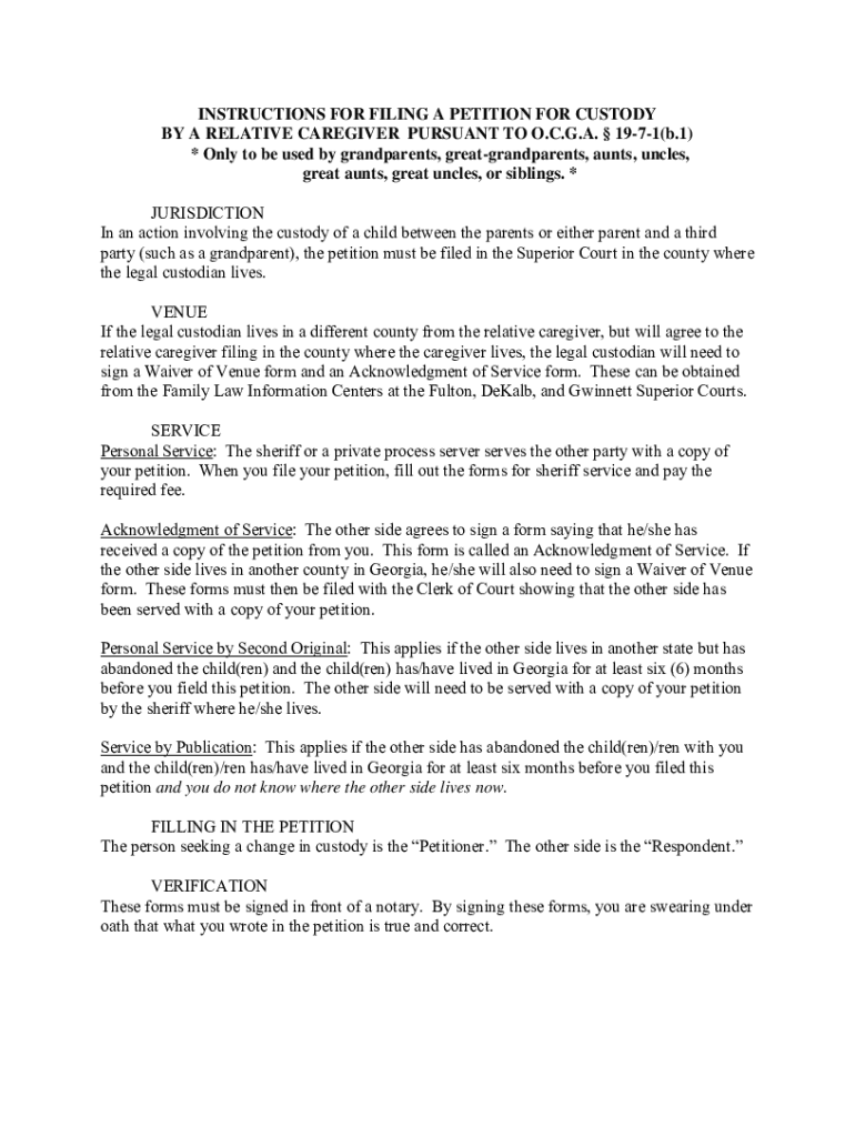 Fillable Online www.claytoncourts.orgwp-contentuploadsINSTRUCTIONS FOR FILING A PETITION FOR ...