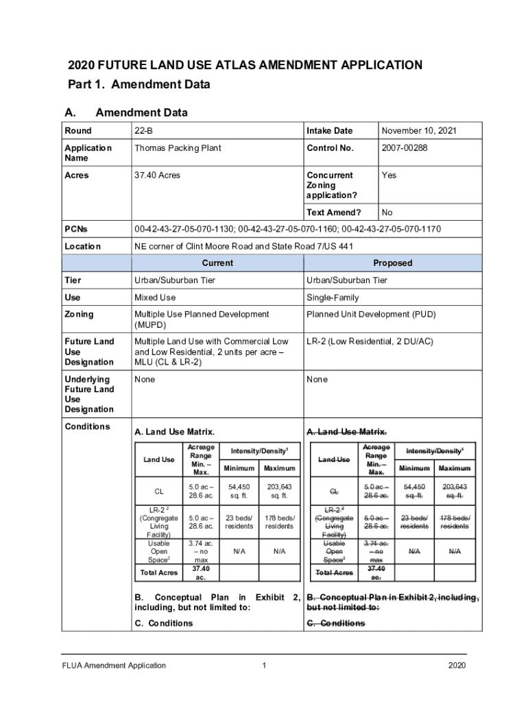 Fillable Online Thomas Packing Plant II - Application - Palm Beach ...