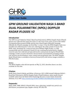 Fillable Online ghrc.nsstc.nasa.govhomedocumentationGPM GROUND ...