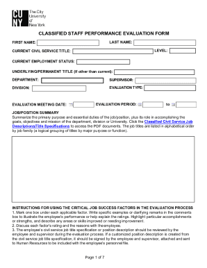 Fillable Online cocodoc.comform502724139-CLASSIFIED-STAFFClassified Staff Performance Evaluation ...