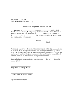 Fillable Online www.uslegalforms.comaffidavitsalabamaAlabama Affidavit ...