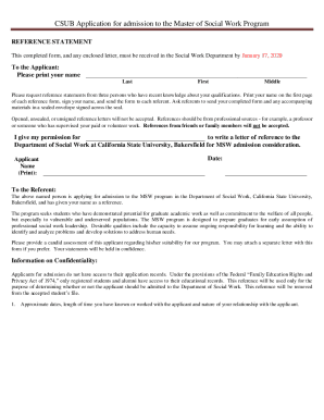 Fillable Online MSW Welcome to the School of Social Work CSUSBAntelope ...