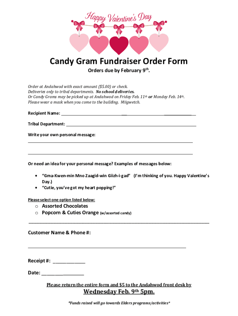 Fillable Online www.signnow.com62221-candy-gram-orderCandy Gram Order ...