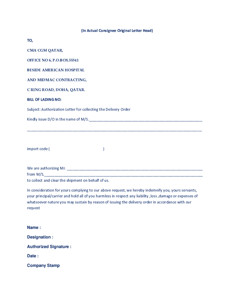 Fillable Online www.cma-cgm.comstaticQA(In Actual Consignee Original ...