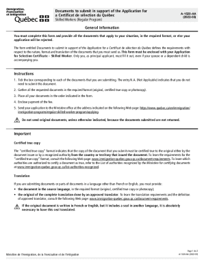 Fillable Online Documents to submit in support of the Application for a ...