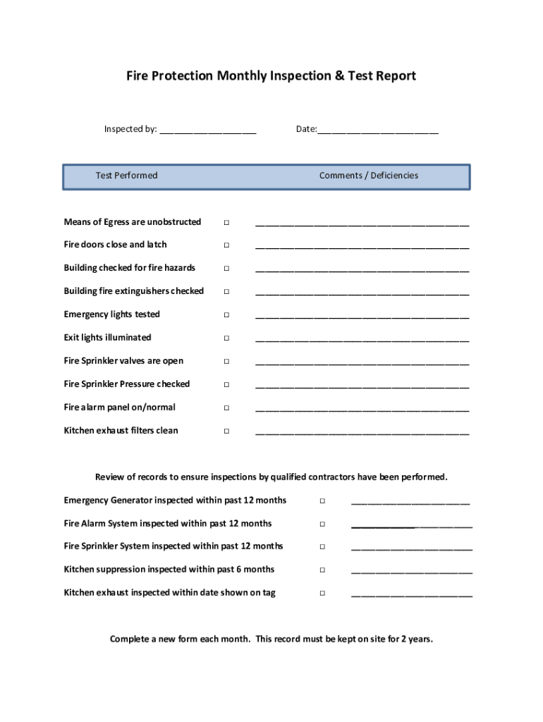 Fillable Online www.apfireprotection.comfire-protection-monthlyFire ...