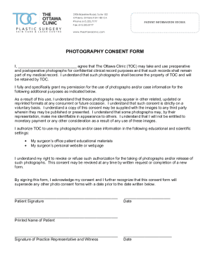 Fillable Online Photography Consent Form.docx Fax Email Print - pdfFiller