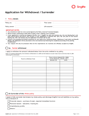 Fillable Online Request Letter for Surrender of Insurance Policy Fax ...