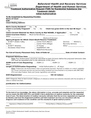 Treatment Authorization Request - California Department of Health Care ...