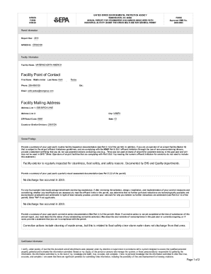 Fillable Online &EPA EM2020-0073 EMID-700748 ANNUAL REPORT FOR ...