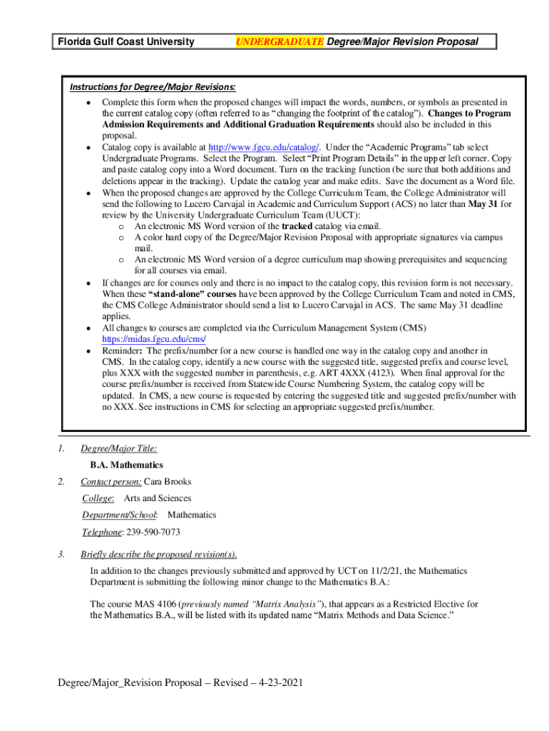 Fillable Online Explore Majors - Florida Gulf Coast University Fax Email Print - pdfFiller