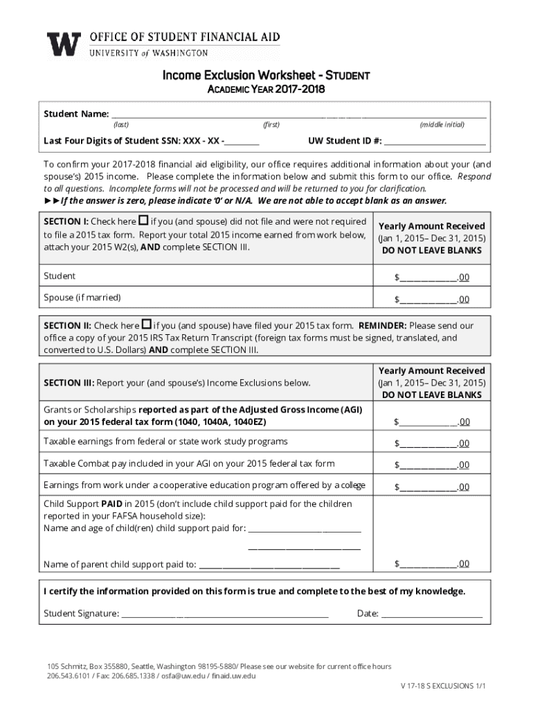 Fillable Online Foreign Earned Income ExclusionInternal Revenue Service - IRS tax forms Fax ...