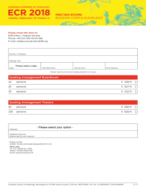 Fillable Online MEETING ROOM BOOKING FORM Your Details Company Name ... - Fill and Sign ... Fax ...