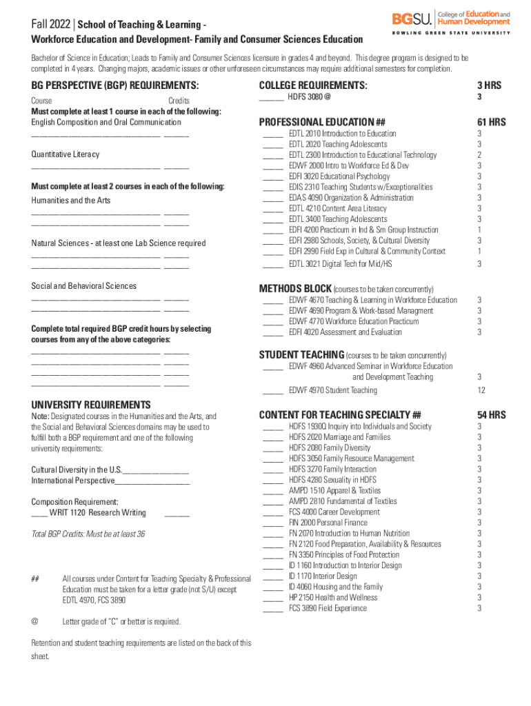 Fillable Online Fall 2022 School of Teaching & Learning Fax Email Print ...