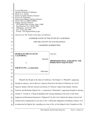 Fillable Online oag ca XAVIER BECERRA NICKLAS AKERS SCHESSER c ...