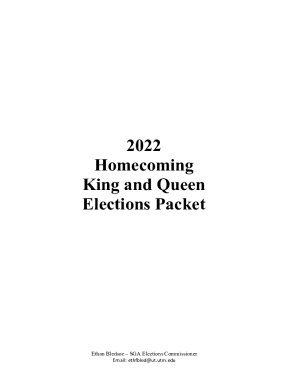 Fillable Online www.utm.edudepartmentssga2022 Homecoming King and Queen ...