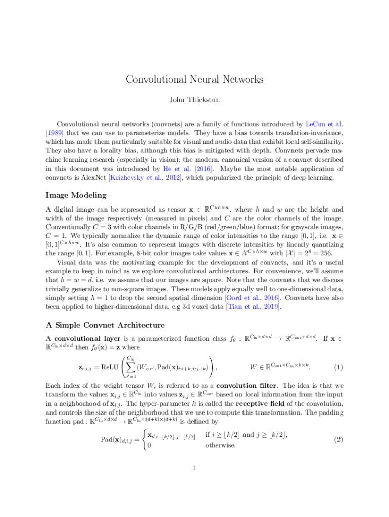 Learningpathssupervised Deepintroduction To Convolutional