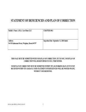Fillable Online www.cdph.ca.govProgramsCHCQStatement Of Deficiencies ...