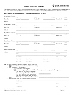 Fillable Online Affidavit of Residence - Residency Affidavit - How to write AffidavitAffidavit ...