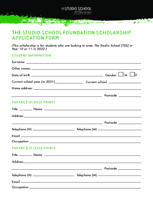 Fillable Online Scholarships - The Southport SchoolScholarships - The ...