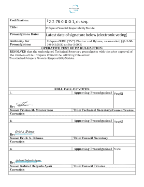 Fillable Online PZ Roll Call Form Fax Email Print - pdfFiller
