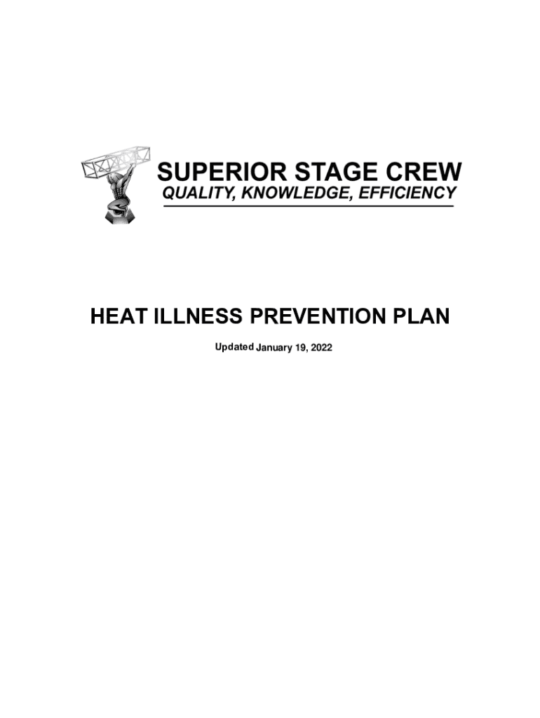 Fillable Online Heat Illness PreventionSafety Services Fax Email Print ...