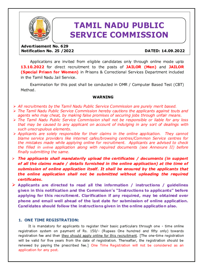 Fillable Online tnpsc.gov.inTNPSC - Tamil Nadu Public Service ...