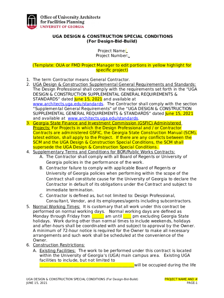 www.architects.uga.edustandardsUGA DESIGN & CONSTRUCTION SUPPLEMENTAL ...