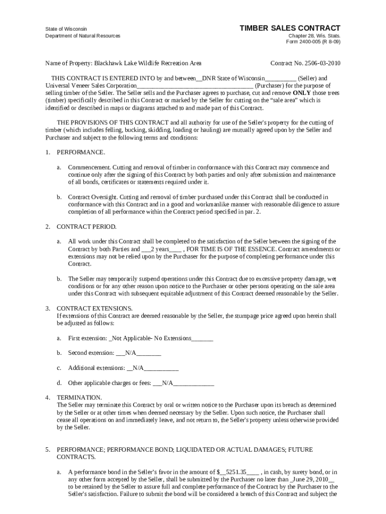 dnr.wi.govfilespdfTIMBER SALES CONTRACT - Wisconsin Department of Natural Resources - dnr ...