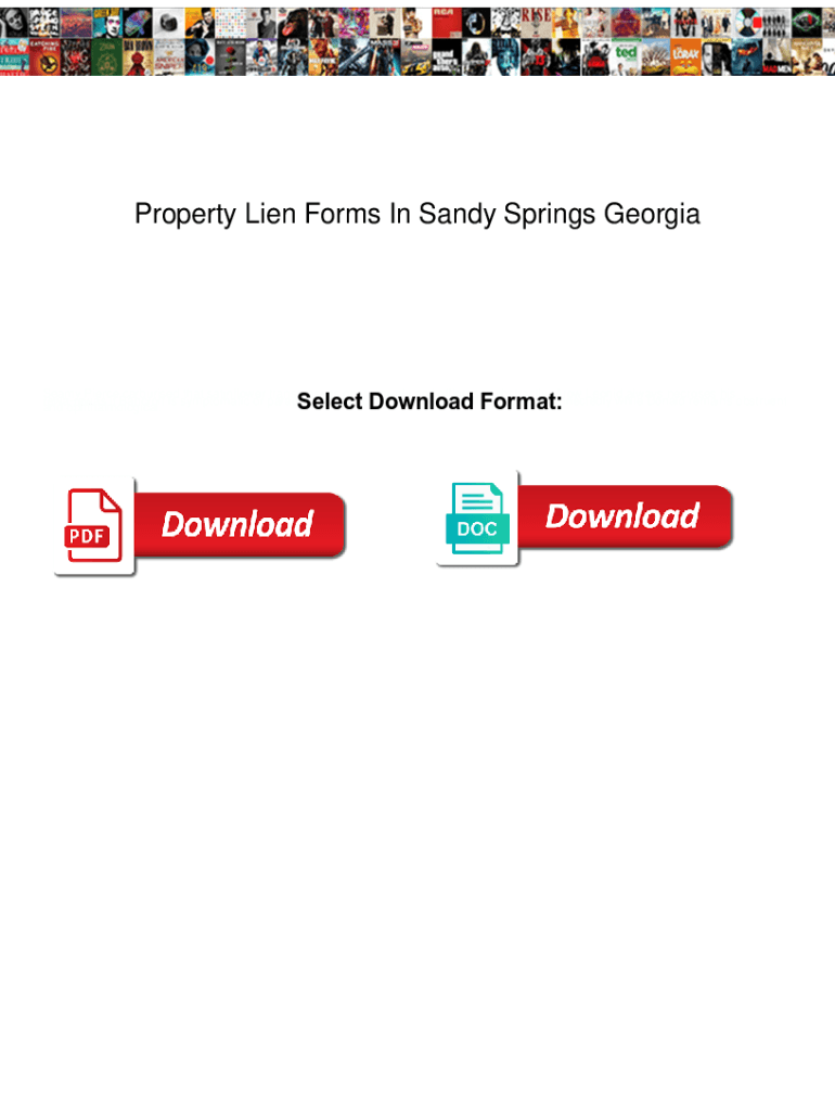 Fillable Online www.uslegalforms.comlocalized-formsga-lien-24Sandy Springs Georgia Notice to ...