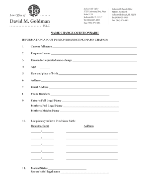 Fillable Online cocodoc.comform497426840-name-change-questionnaireName ...