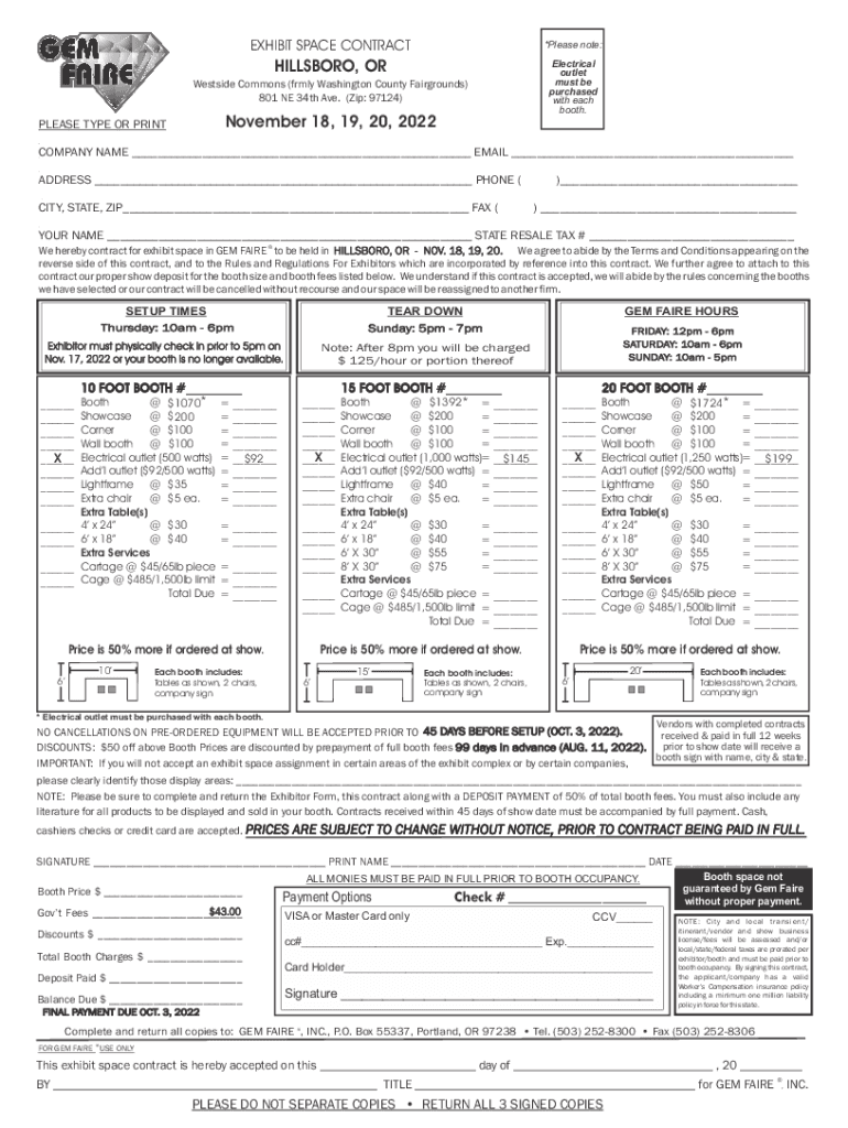 Fillable Online www.emeraldx.comexhibit-space-agreement-tc-q1Exhibit ...