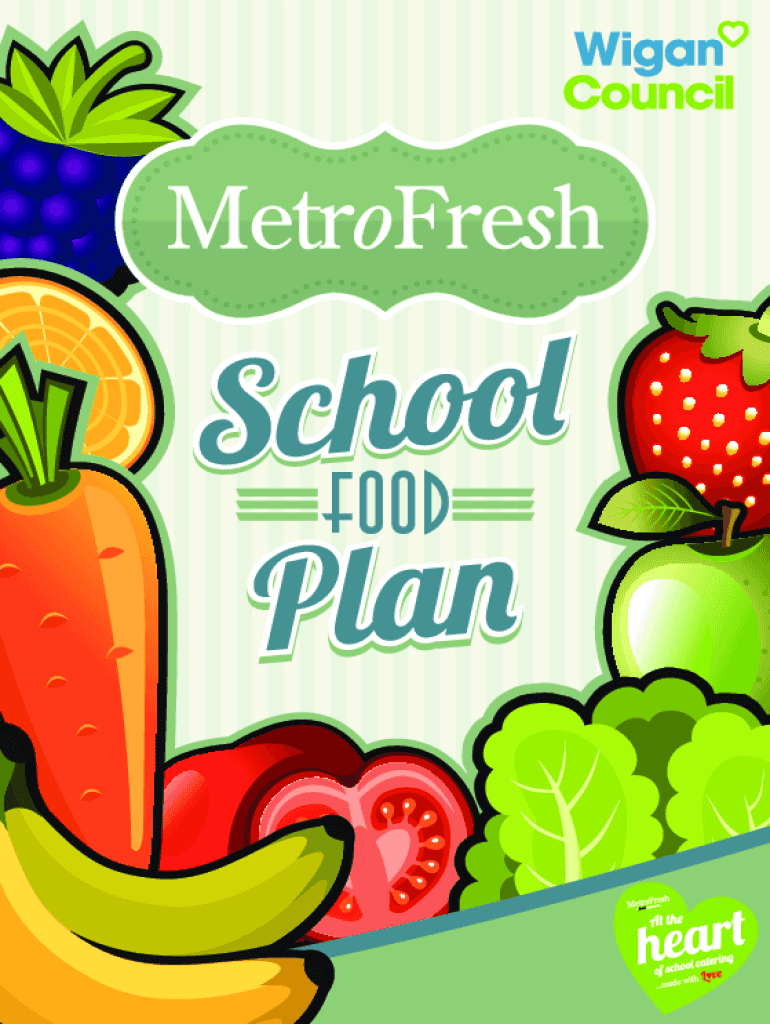 Fillable Online The Plan - School Food PlanThe Plan - School Food ...