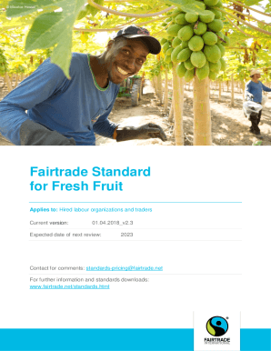 Fillable Online HL fresh fruit - FairtradeStandard: Hired Labour ...