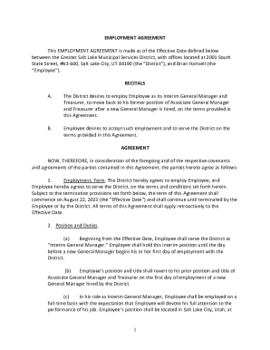 Fillable Online Temporary Employment Agreement: Definition & Sample ...