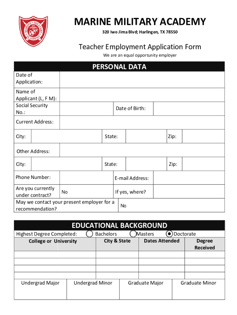 Fillable Online www.mma-tx.orgabout-usLearn about the Marine Military ...