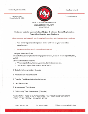 Fillable Online www.mtholly.k12.nj.usappspagesHome - Central Registration - Mount Holly Township ...