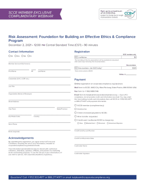 Fillable Online Risk Assessment: Foundation for Building an Effective ...