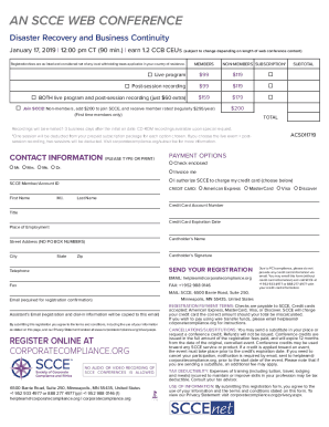 Fillable Online Recovery Time Objectives and Business Continuity ...