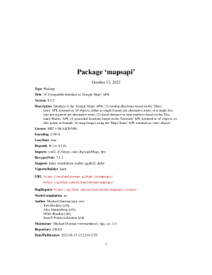 Fillable Online mapsapi: 'sf'-Compatible Interface to 'Google Maps' APIs Fax Email Print - pdfFiller